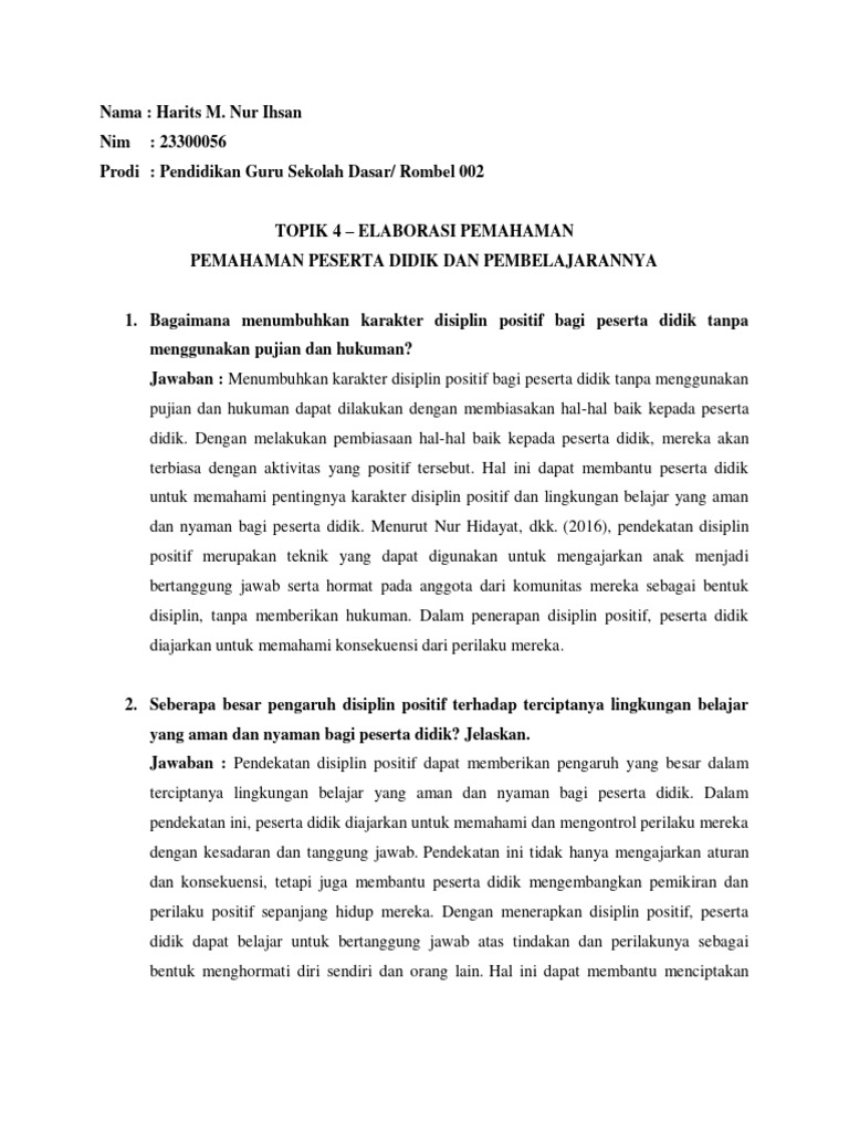 Topik 4 - Elaborasi Pemahaman PPDP | PDF