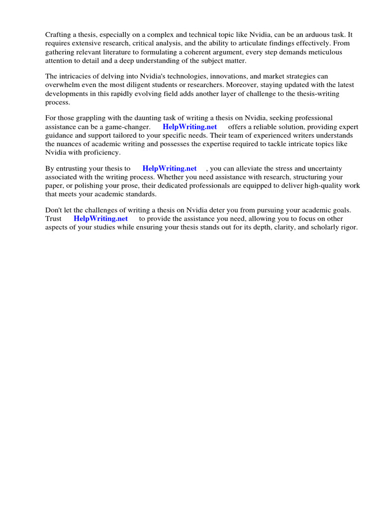 Nvidia Thesis | PDF | Graphics Processing Unit | Computer Science