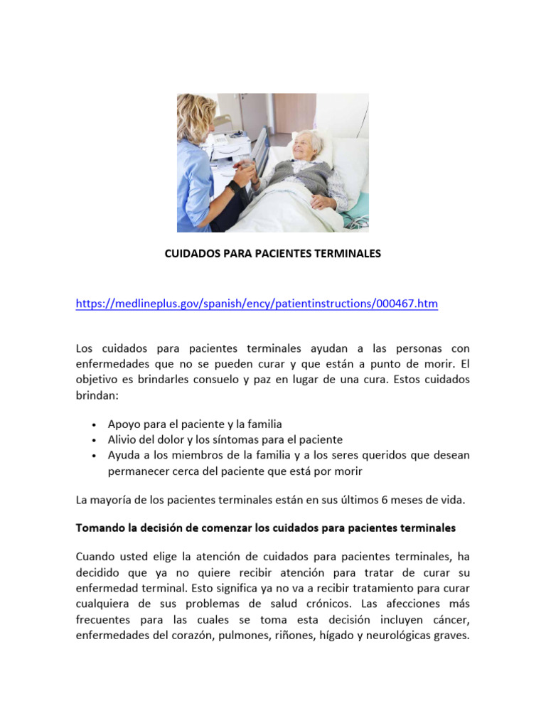 Paciente Terminal | PDF | Enfermedad terminal | Epidemiología