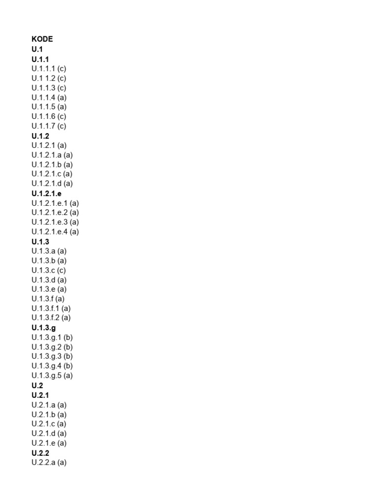 Kode Ahsp Contoh Smkk | PDF
