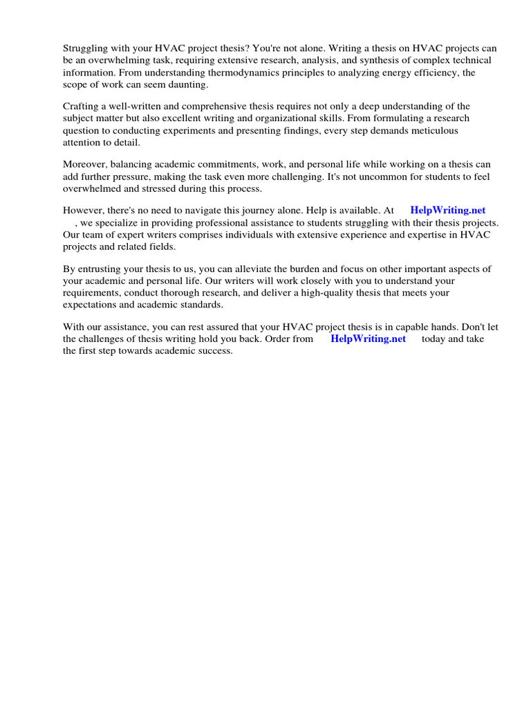 Hvac Project Thesis | PDF | Building Automation | Applied And Interdisciplinary Physics