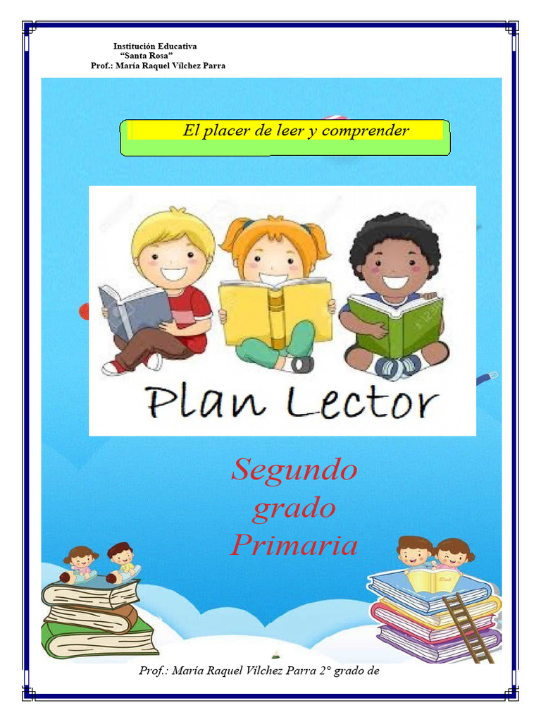 PLAN LECTOR 2° Primaria | PDF | Maestros | Aprendizaje
