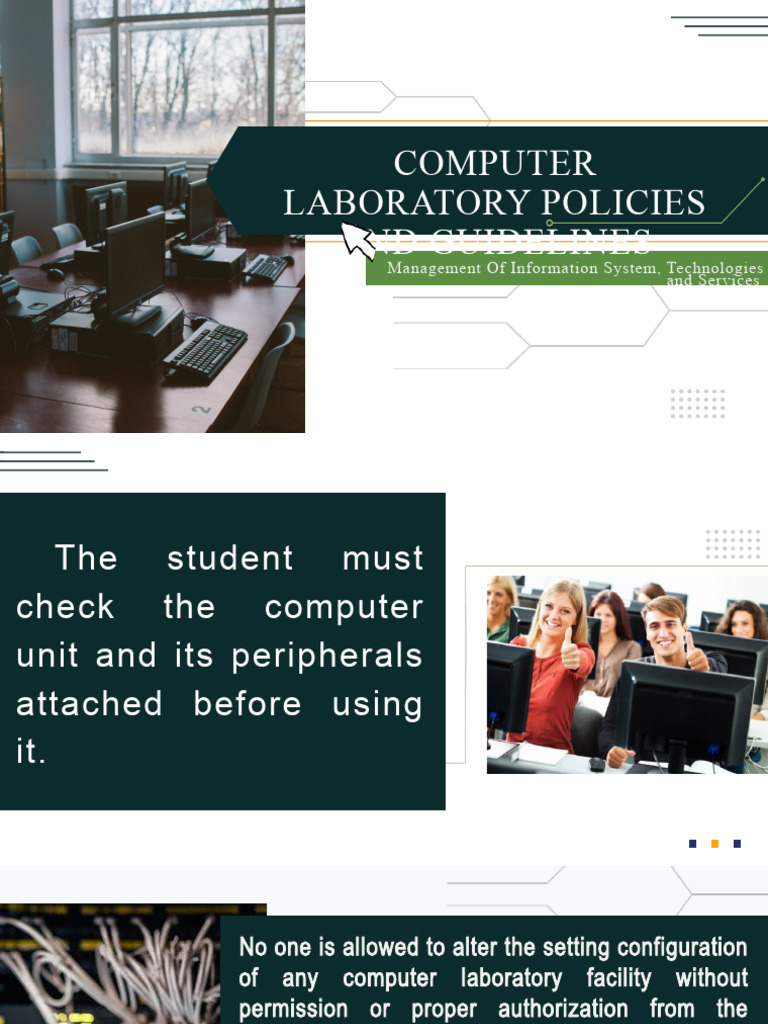 Computer Laboratory Policies | PDF | Laboratories | Computer Network