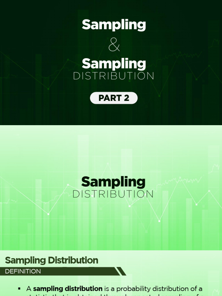 Sampling and Sampling Distribution - Part 2 | PDF