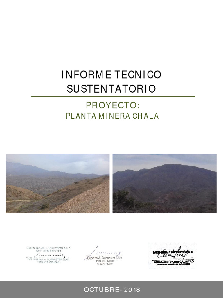 ITS - Proy. Planta Minera Chala - Opt 2018 | PDF