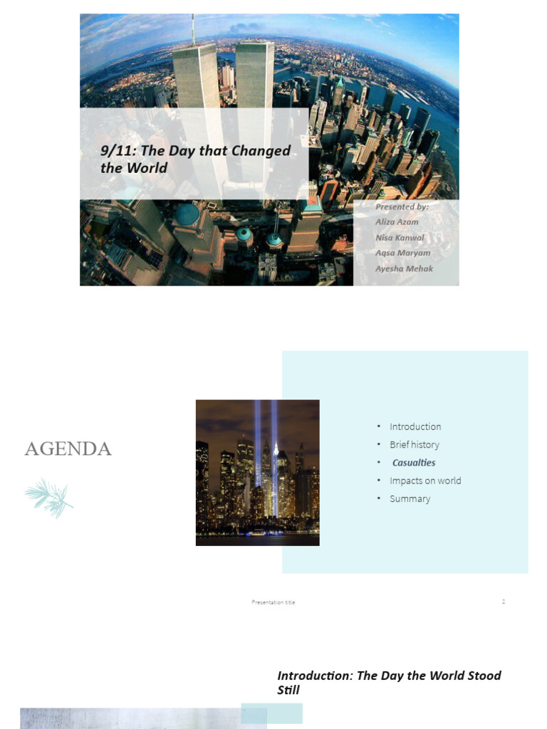 9/11 Attacks: History and Global Impact | PDF | Politics | Travel