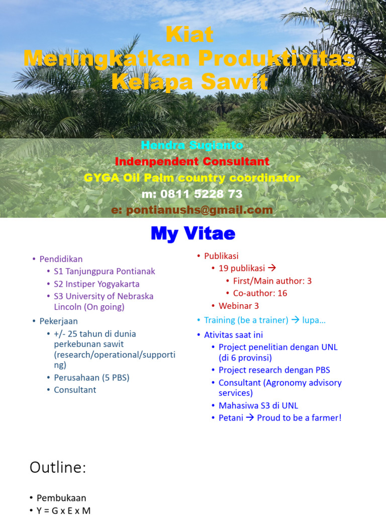 MP-Kiat meningkatkan produksi Kelapa sawit | PDF