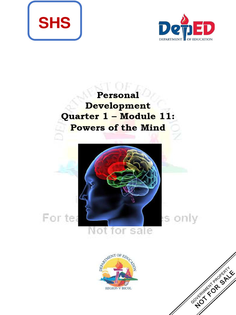 Personal Development Q1 M11 | PDF | Cerebrum | Brainstem