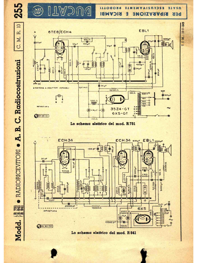 ABC Radiocostruzioni R731 R841 | PDF