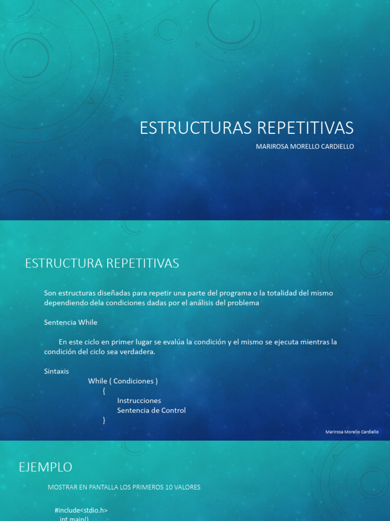 Estructuras Repetitivas en Programación | PDF