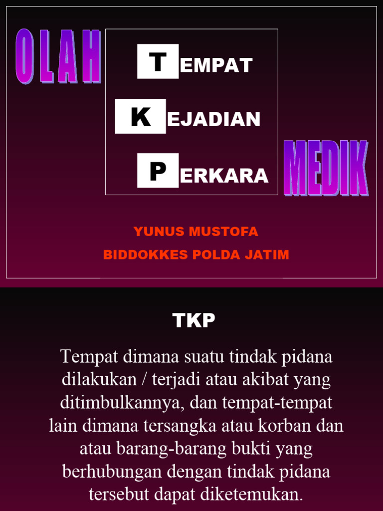 5. OLAH TKP MEDIK | PDF