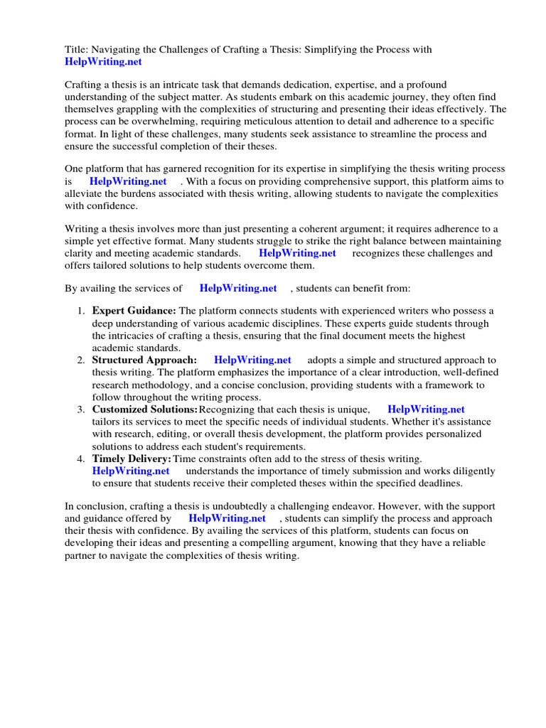 Simple Thesis Format | Download Free PDF | Thesis | Essays