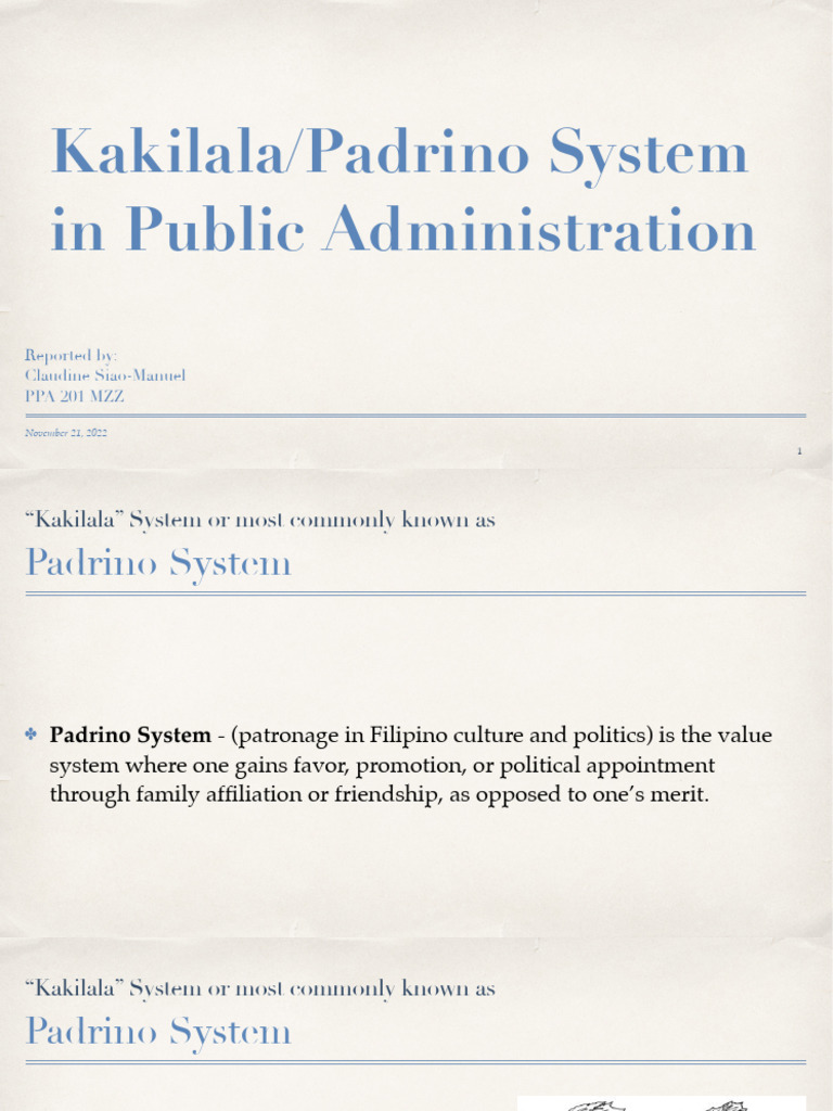 PA 201 Report On Padrino System | PDF