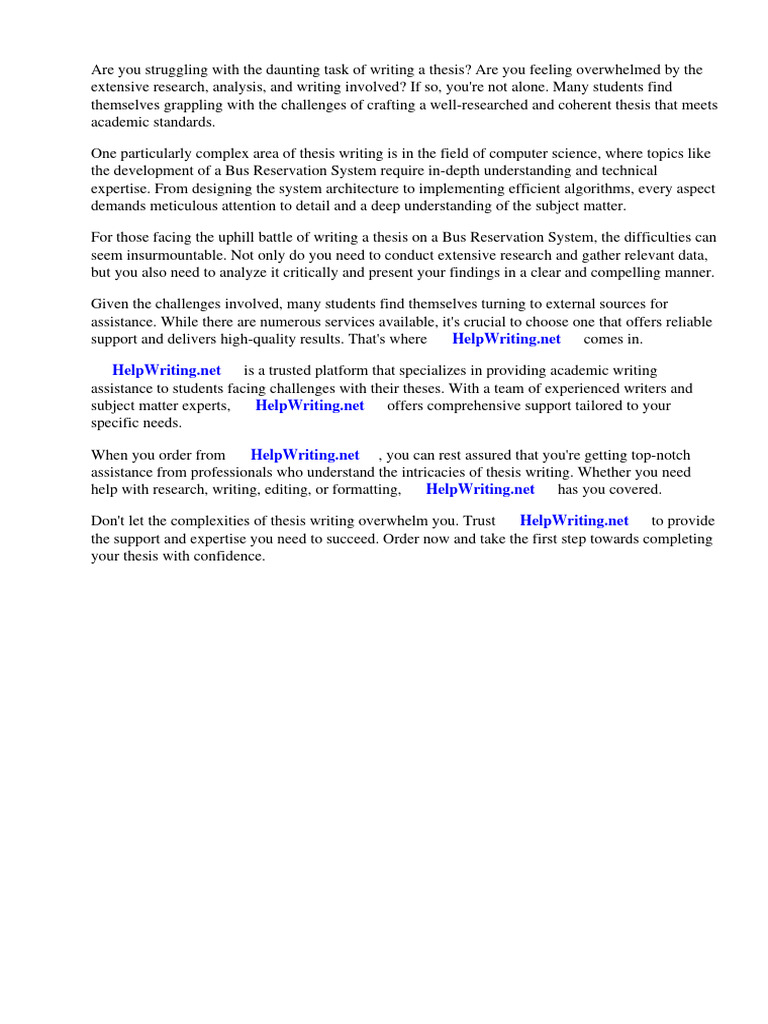 Sample Thesis Bus Reservation System | PDF | Databases | Microsoft Access