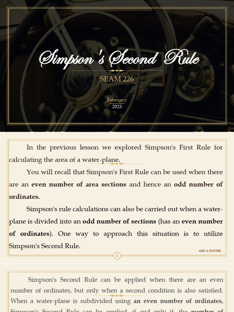 1-4.2 Simpsons Second Rule | PDF | Area | Equations