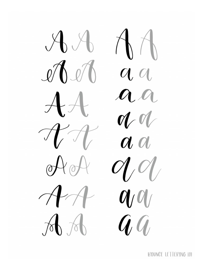Alphabet Mixed Styles Practice Sheets | PDF