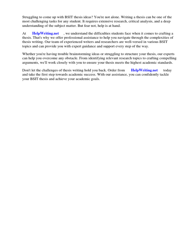 Bsit Thesis Ideas | PDF