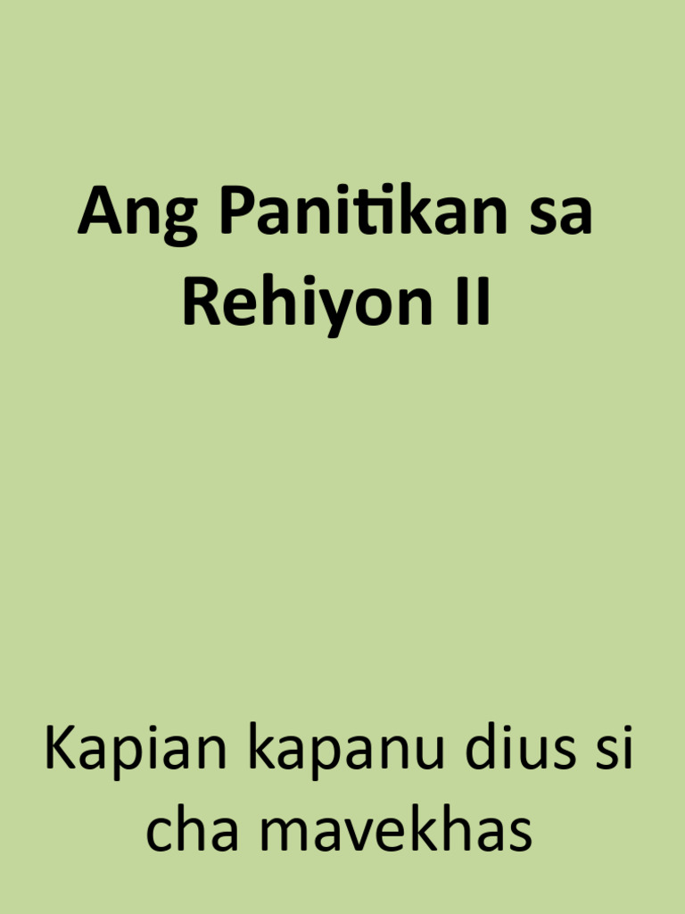 Panitikan NG Rehiyon 2 | PDF