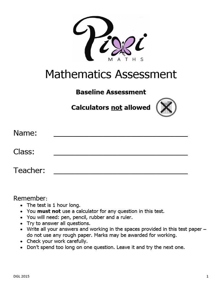 Year 7 Baseline | PDF | Numbers | Elementary Mathematics