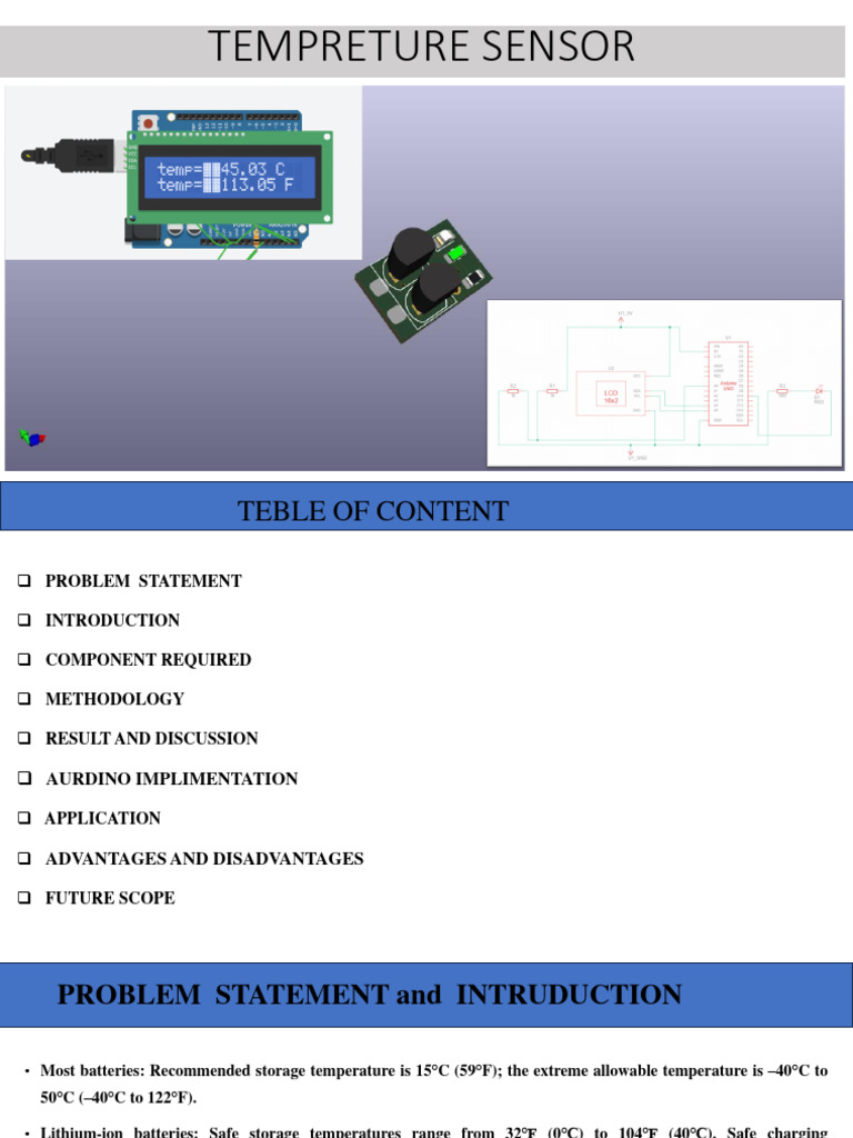 Tempreture Sensing CKT | PDF