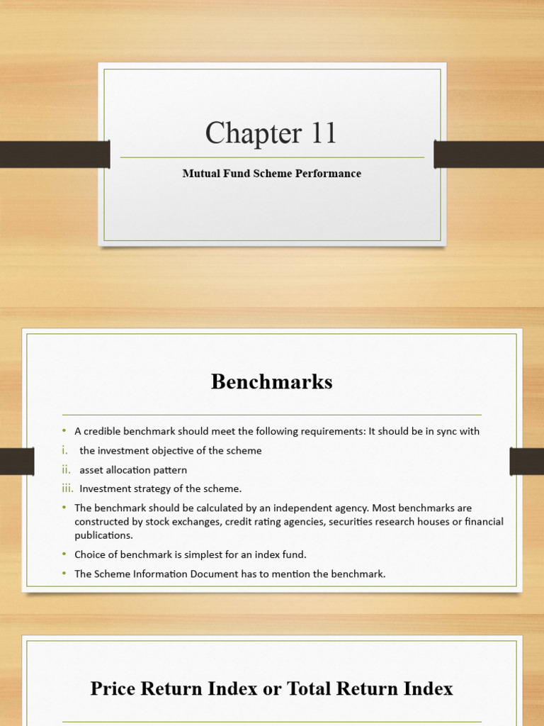NISM Series 5A Chapter 11 | PDF | Stock Market Index | Sharpe Ratio