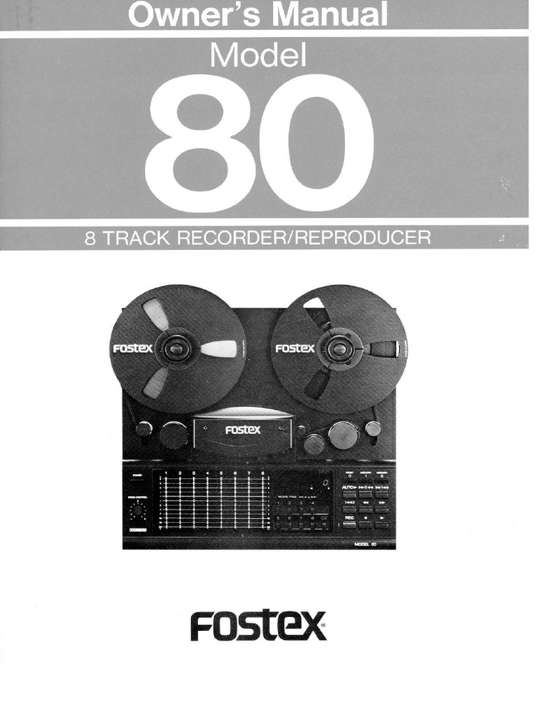 Fostex Model 80 | PDF