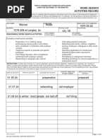 Work Search Log TWC | PDF | Fax | Mail