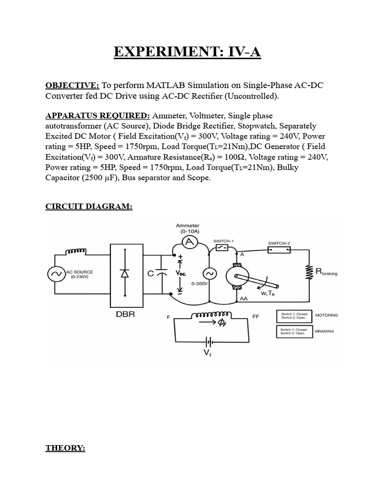 Matlab Uncontrolled 4 | PDF | Rectifier | Electric Motor