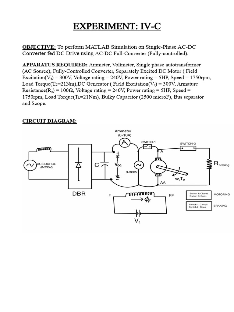 Matlab Fullycontrolled 4 | PDF | Rectifier | Electric Motor