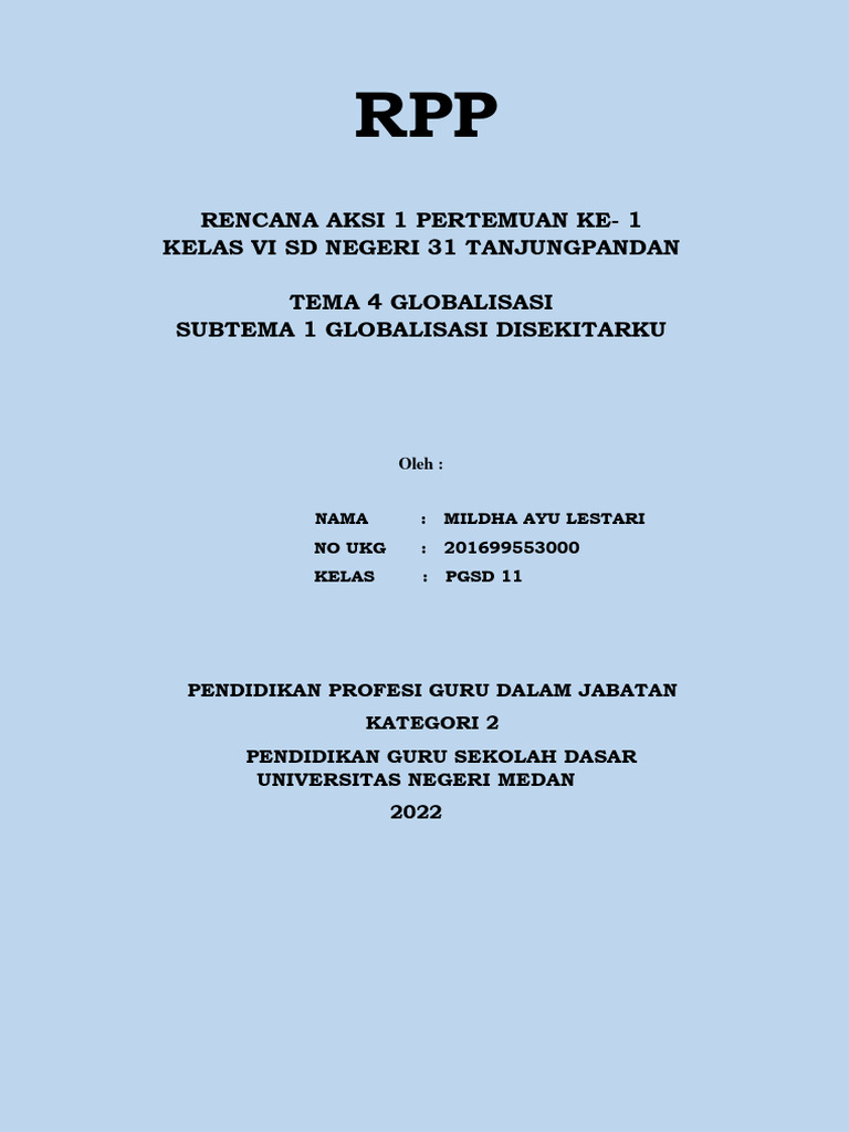 Aksi1 RPP1 (LKPD Warna) | PDF