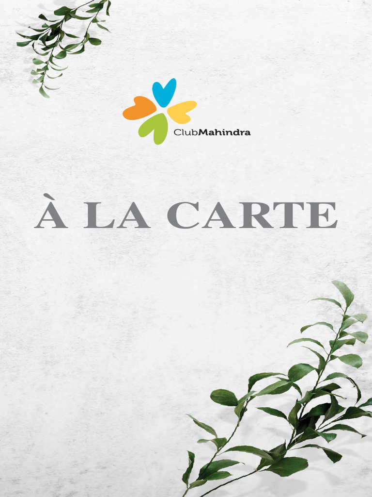Ripples A La Carte Menu Tungi | PDF