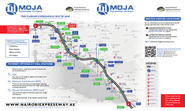 Nairobi Expressway Route Map 120522 | PDF | Nairobi | Transport ...