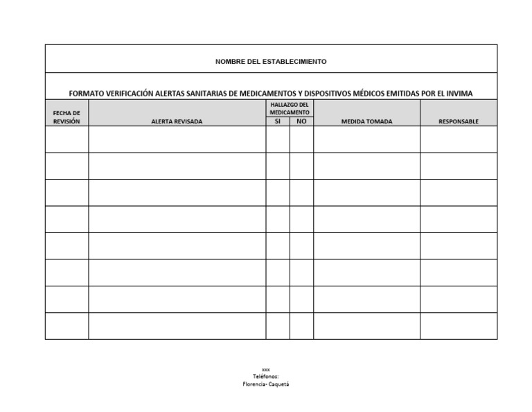 Verificación de Alertas Sanitarias INVIMA | PDF