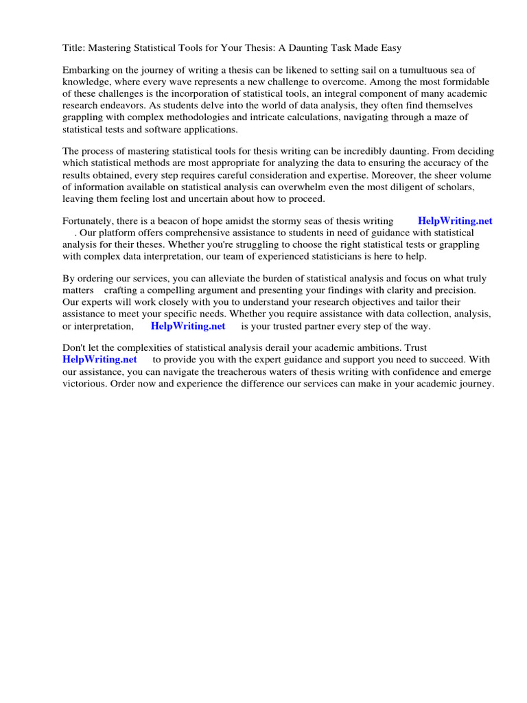 Statistical Tools Used in Thesis | PDF | Statistics | Data Statistical Tools Used in Thesis | PDF | Statistics | Data