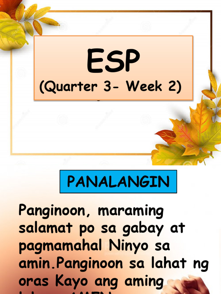 Esp (PPT WK2-Q3) | PDF