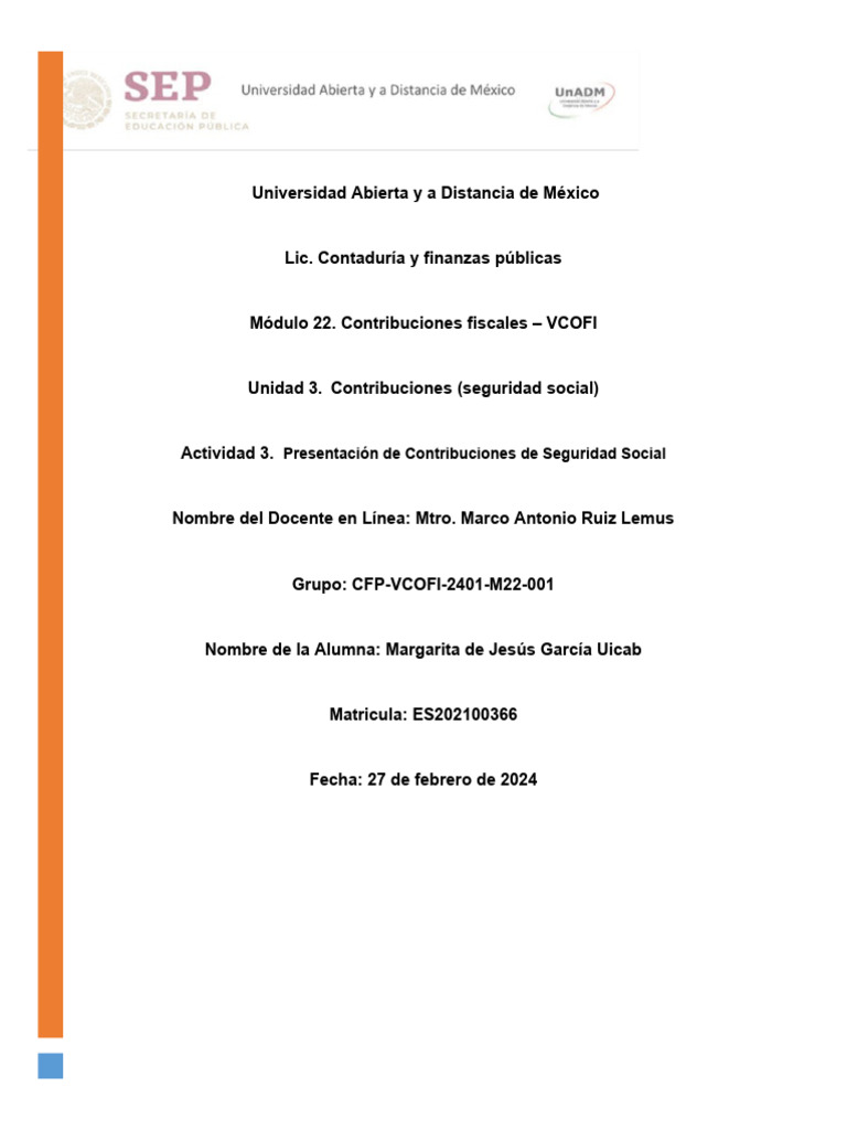 M22 U3 A3 GarcíaUM | PDF | Economias | Gobierno