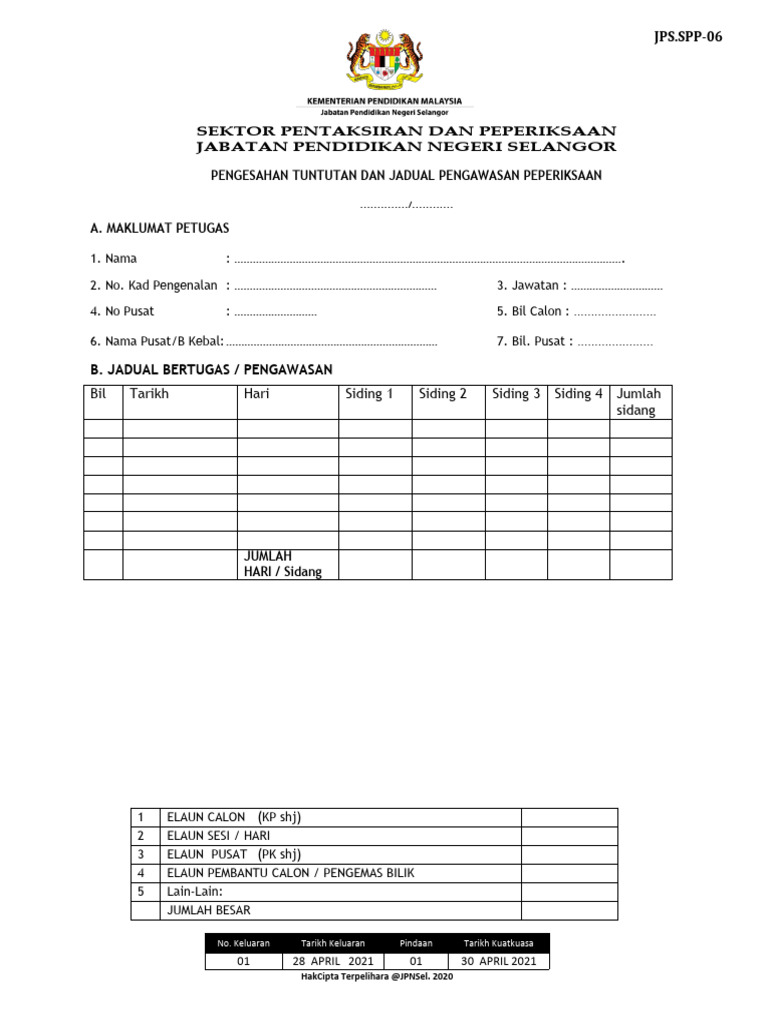 JPS SPP 06 Sidang | PDF