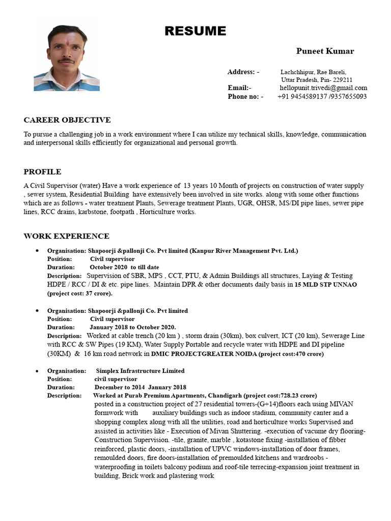 Punit Resume | PDF