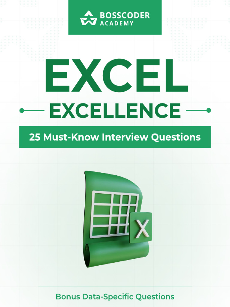 25 Must-Know Excel Interview Questions? | PDF | Microsoft Excel | Spreadsheet