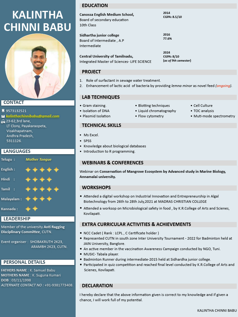 Kalintha Chinni Babu (5) - 2 | PDF | Life Sciences | Biology