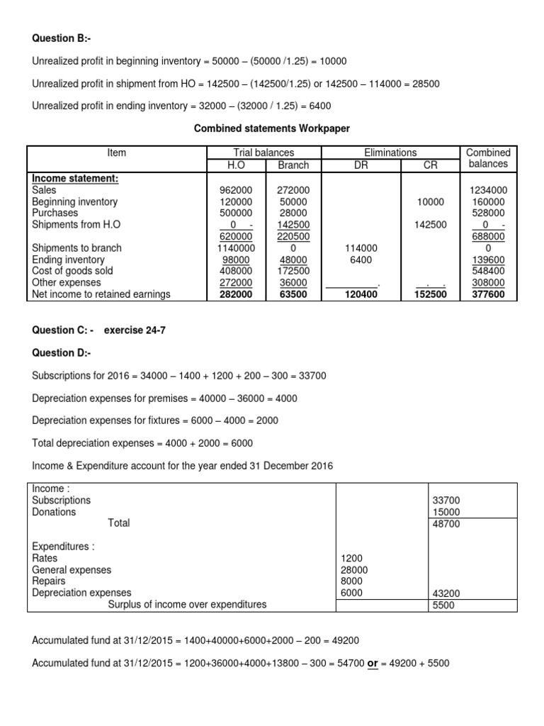 Sheet Solution | PDF | Expense | Depreciation