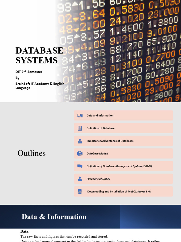 DATABASE SYSTEM Lac1 | PDF | Computers