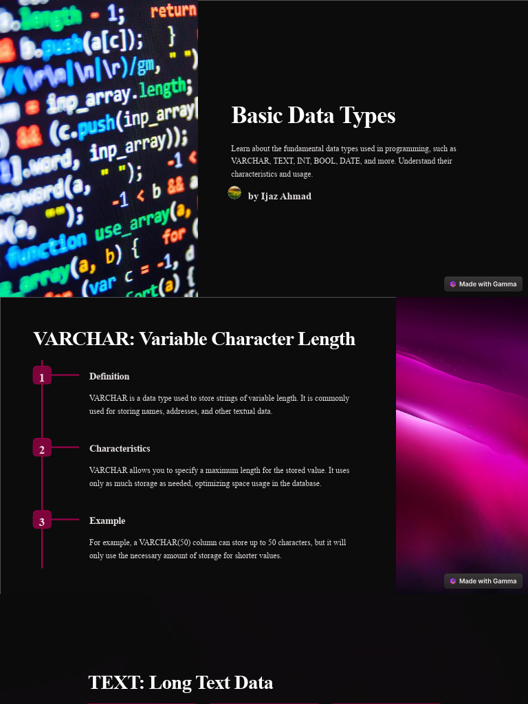Basic Data Types | PDF | Integer (Computer Science) | Data Type