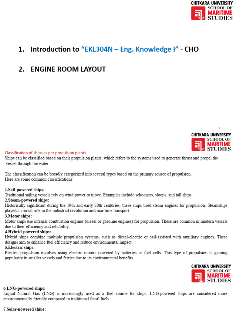 1. EKL304N - Engine Room Layout - Part 1-1 | PDF | Marine Propulsion ...