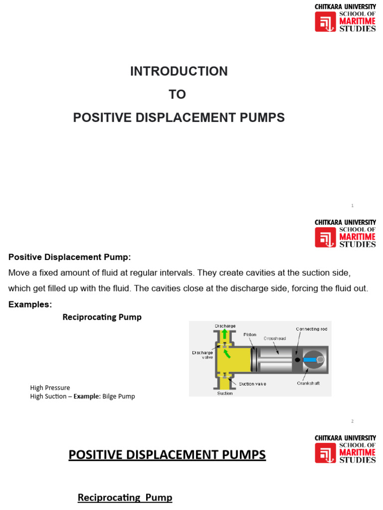 EKL304N - Pumping Systems - Part 3 - Positive Disp Pumps PDF | PDF | Pump | Mechanical Engineering