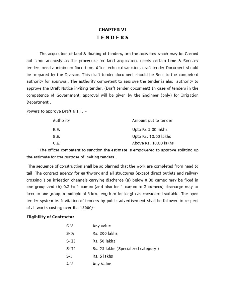 Ch06 Tenders | PDF
