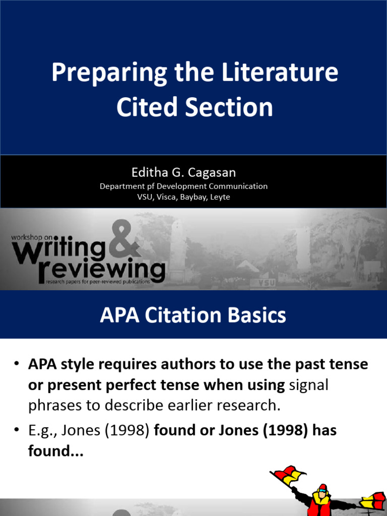 Module8b Lit Cited | PDF | Citation | Apa Style