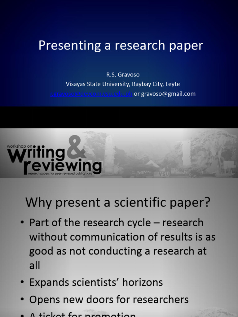 Effective Research Paper Presentations | PDF | Cognition | Communication