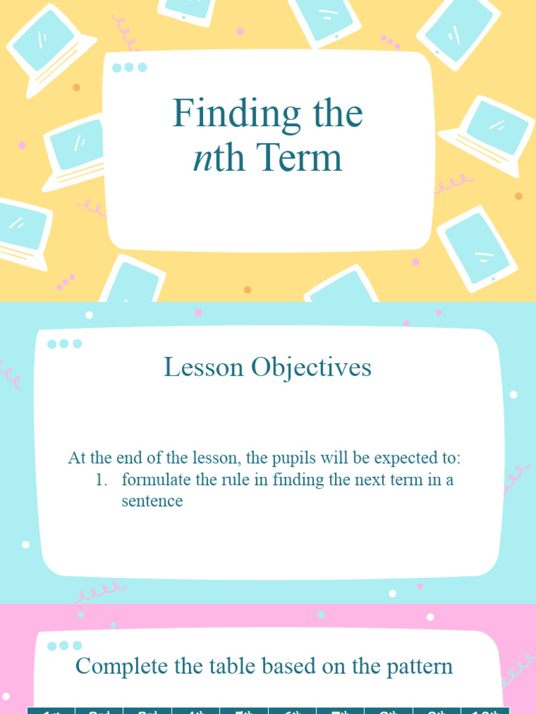 Finding The NTH Term | PDF