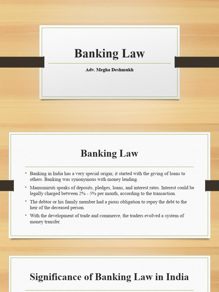 Bank Banking And Banking Regulations Presentation Pdf Banks Money